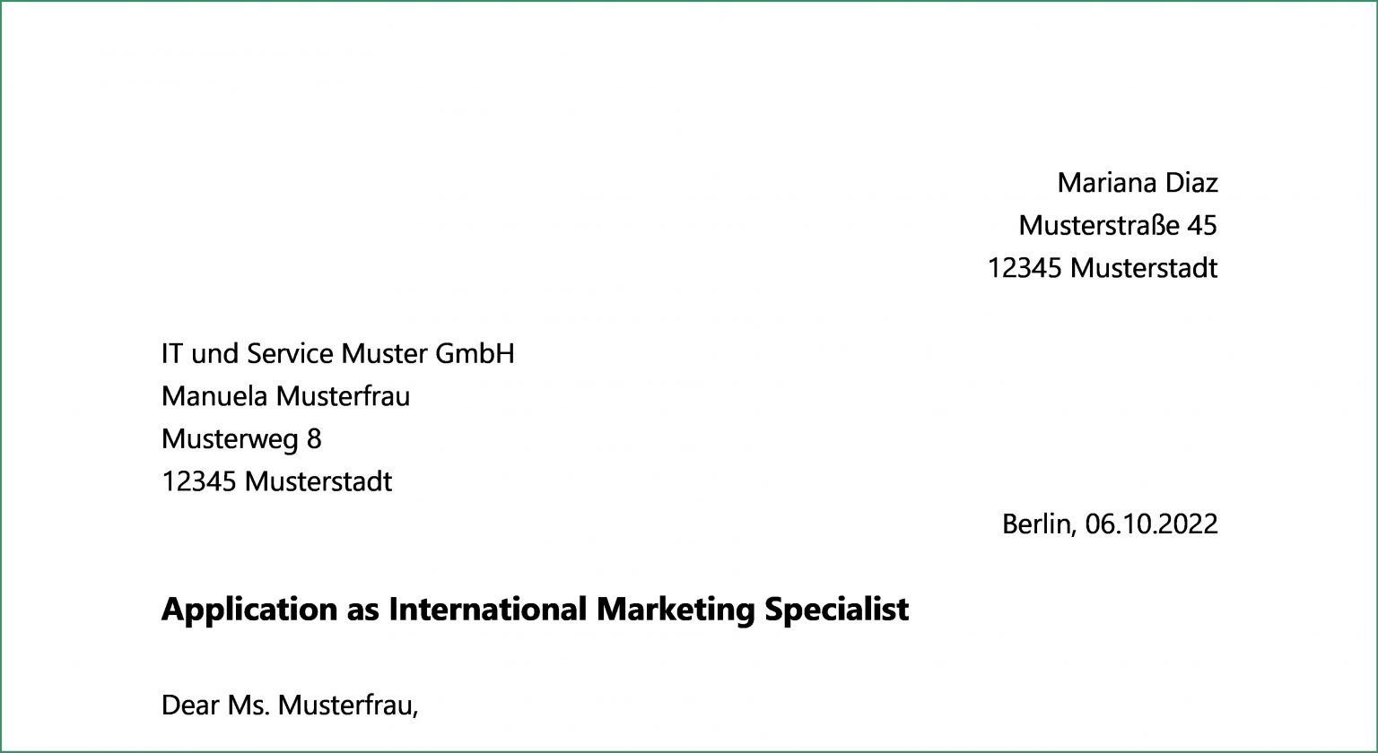 How to Write a Cover Letter in Germany - CareerBee