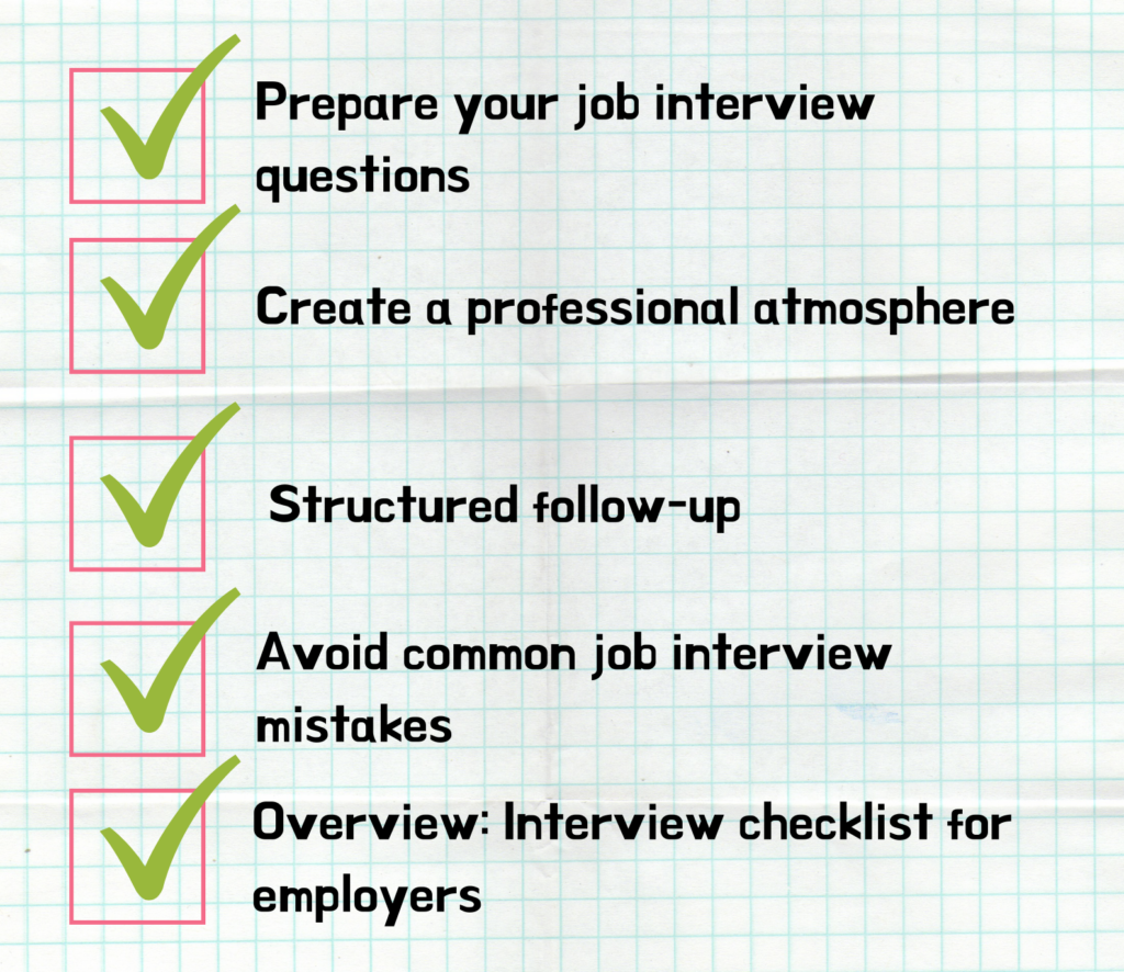 Interview Checklist for Employers: Your guide to successful hiring ...